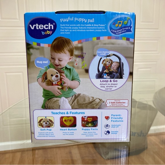 vtech | Toys | Brand New Vtech Baby Cuddles Sing Puppy Up Teaches First ...